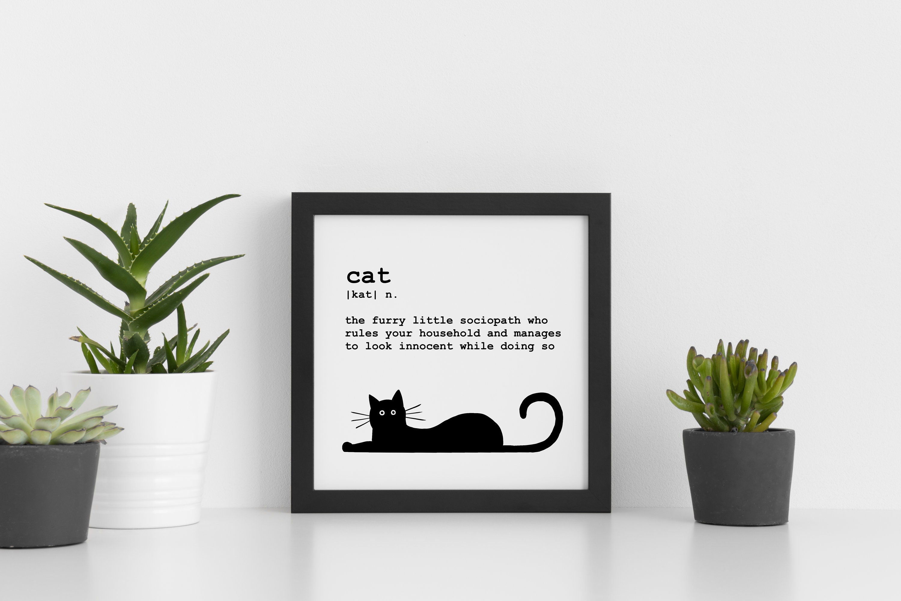 Funny Cat Art Print Pet Portrait Cat Wall Decor Funny Cat - Etsy