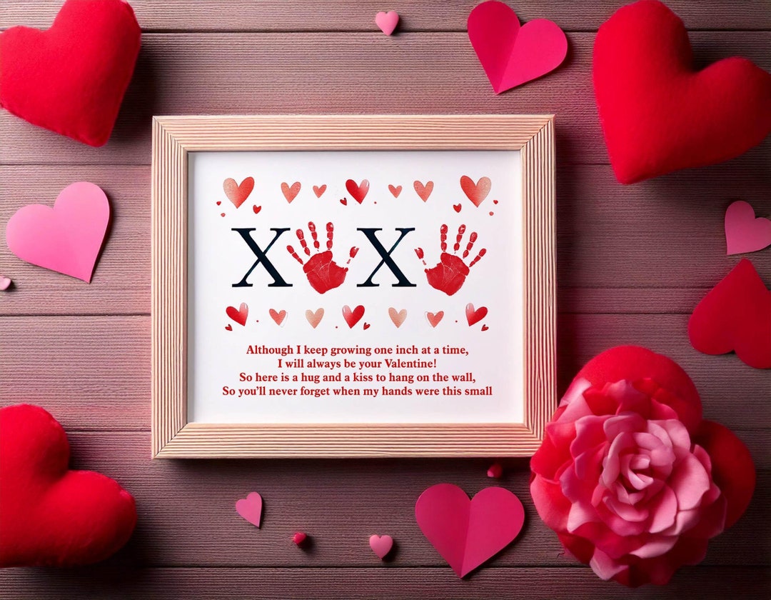Valentine's Day Keepsake for Kids Handprints | Craft for Kids Baby ...