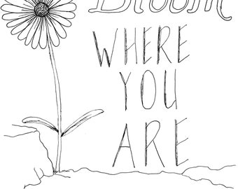 Bloom Where You're Planted File - Etsy