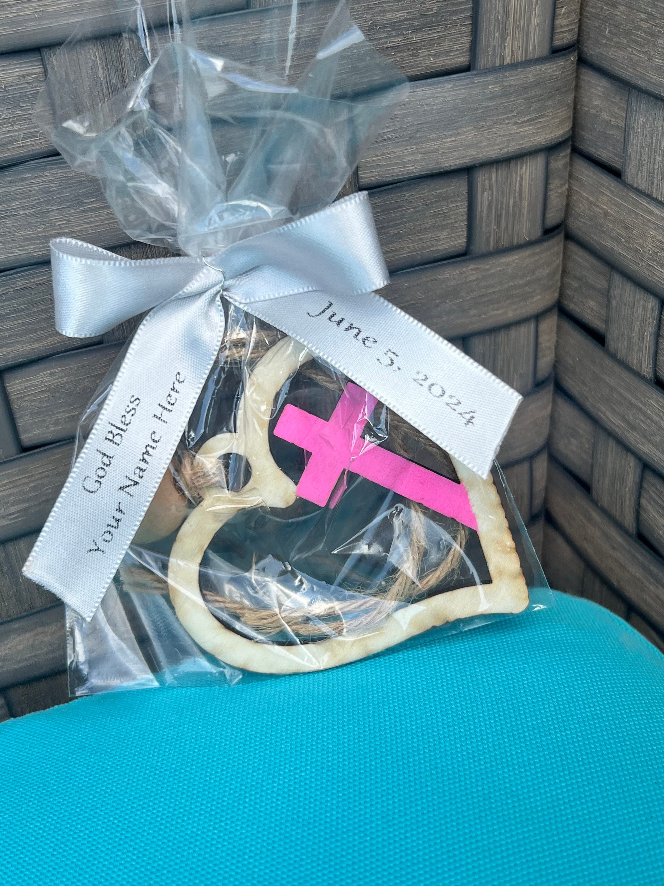 Cross and Religious Themed Party Favors. Car Ornament, Desk Decor or ...