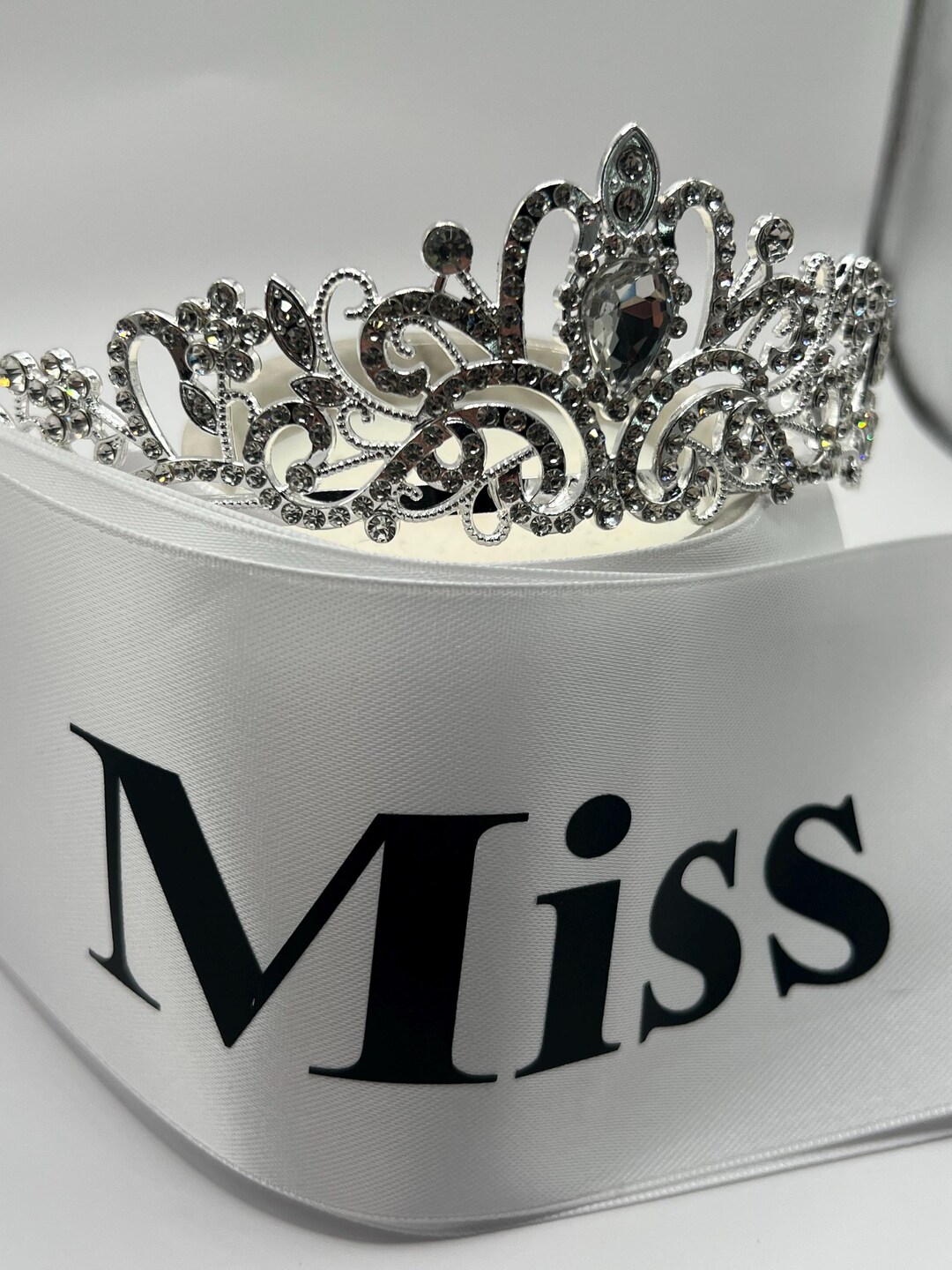 Custom 'miss [your State]' Satin Sash With Tiara - Etsy