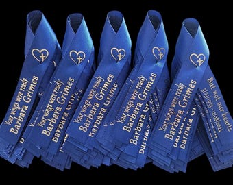 Celebration of Life Custom Memorial Pin on Ribbons, Memorialize a Loved ...