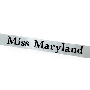 Novelty Miss Pick Your State Crossbody Pageant Sash, One Size Fits Most ...