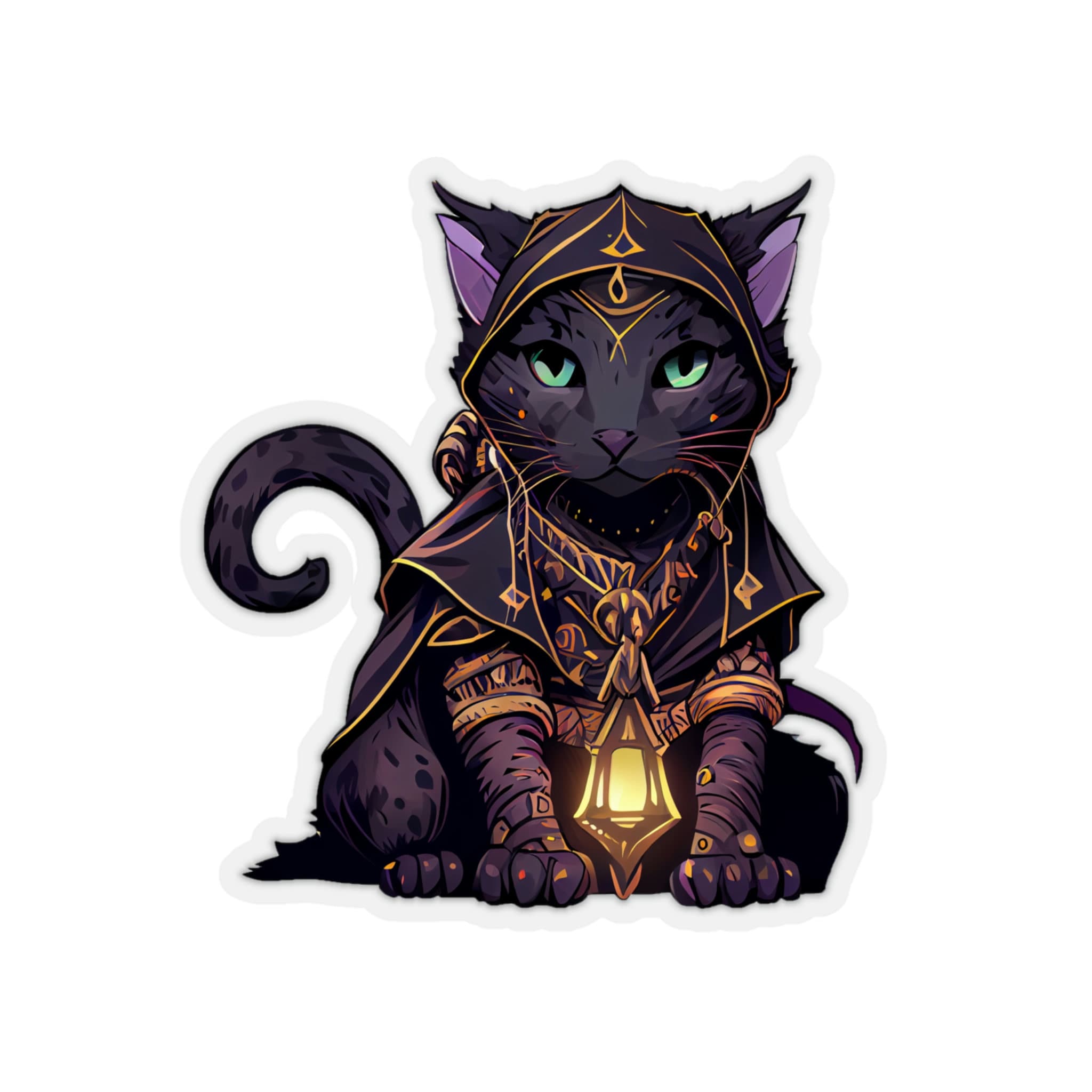 DND Warlock Cat Sticker Warlock Sticker Dungeons and - Etsy