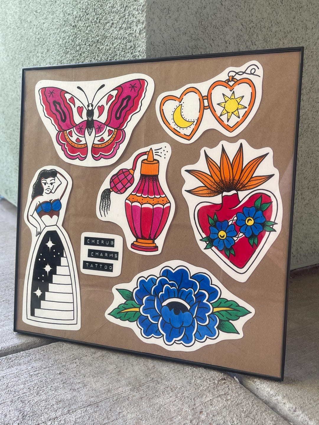 Whimsical Trad Flash Painting - Etsy