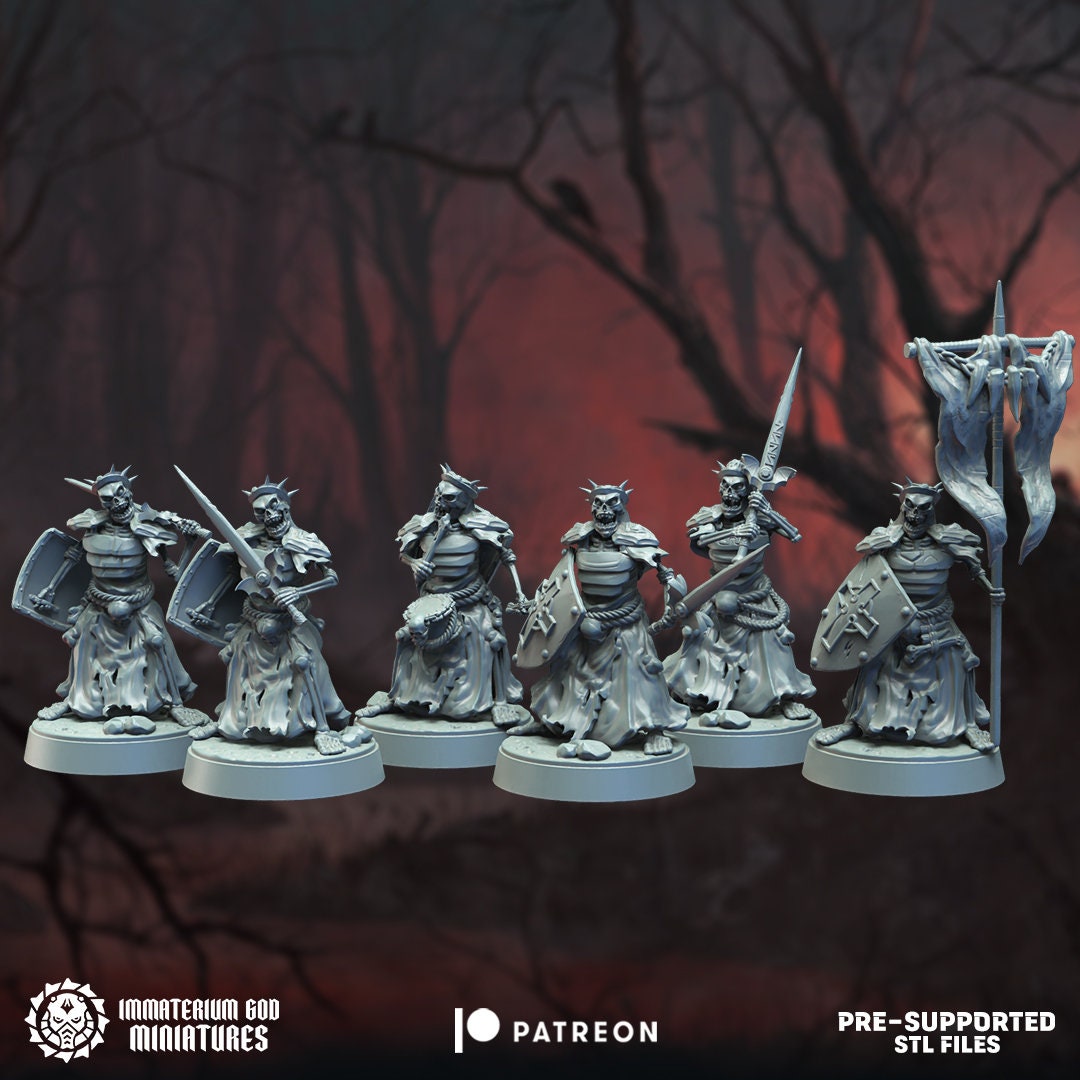 Heavy Skeleton Warriors X10 Tomb Guardian Squad Custom Fantasy Skeleton ...