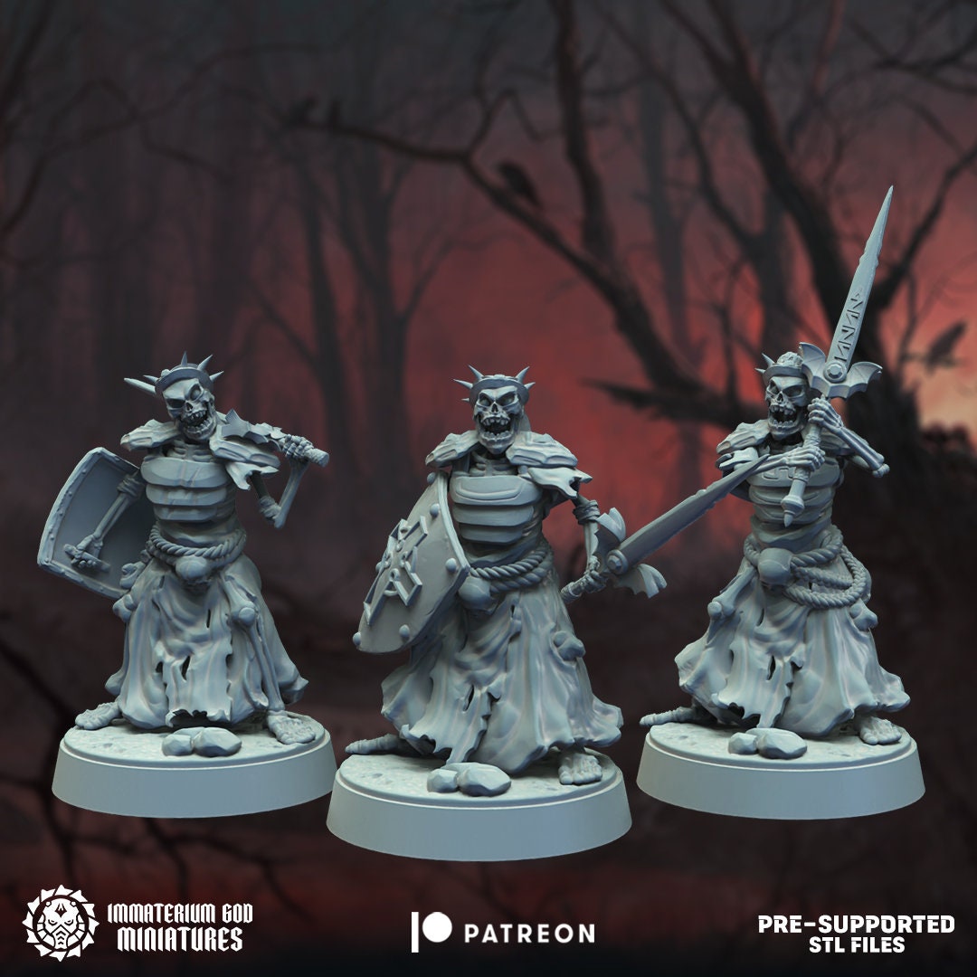 Heavy Skeleton Warriors X10 Tomb Guardian Squad Custom Fantasy Skeleton ...