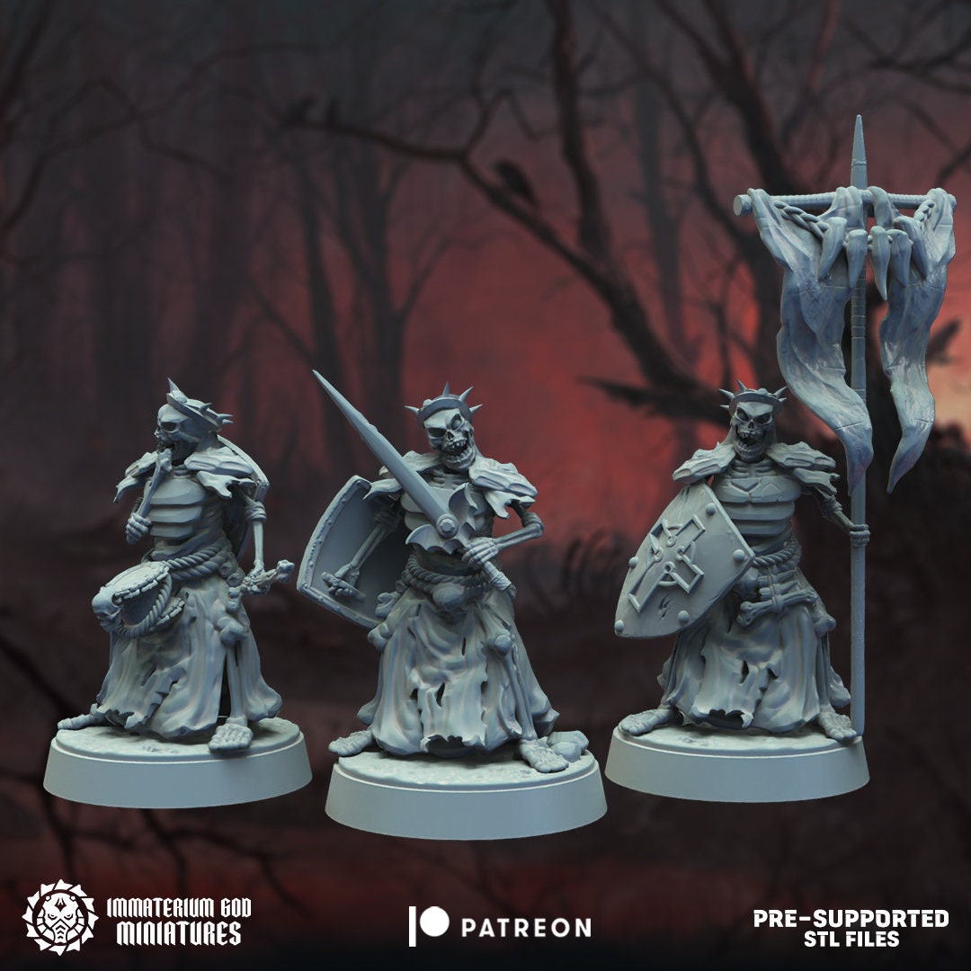 Heavy Skeleton Warriors X10 Tomb Guardian Squad Custom Fantasy Skeleton ...