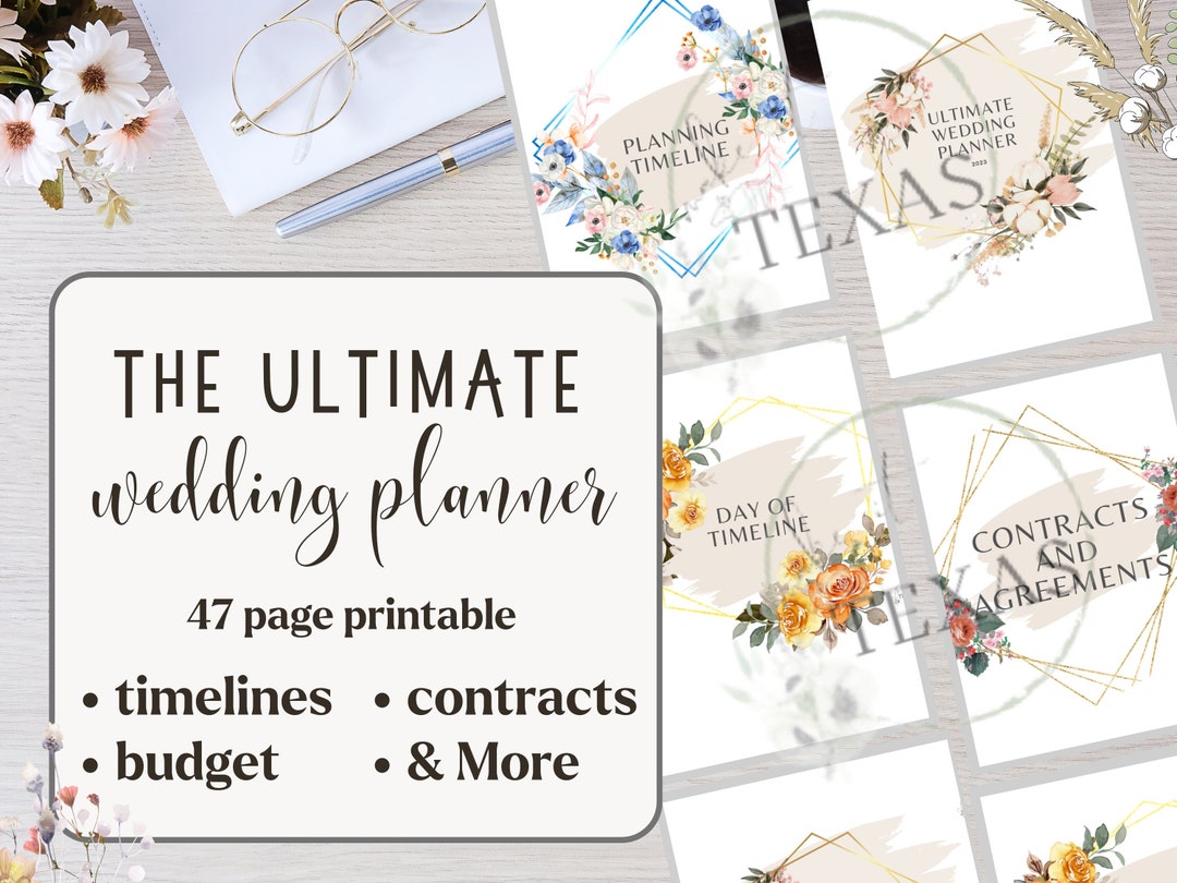 The Ultimate Wedding Planner Template - Etsy
