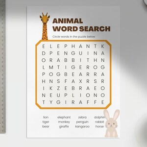 Engaging Word Search Puzzles for Kids Printable and Instant Download ...