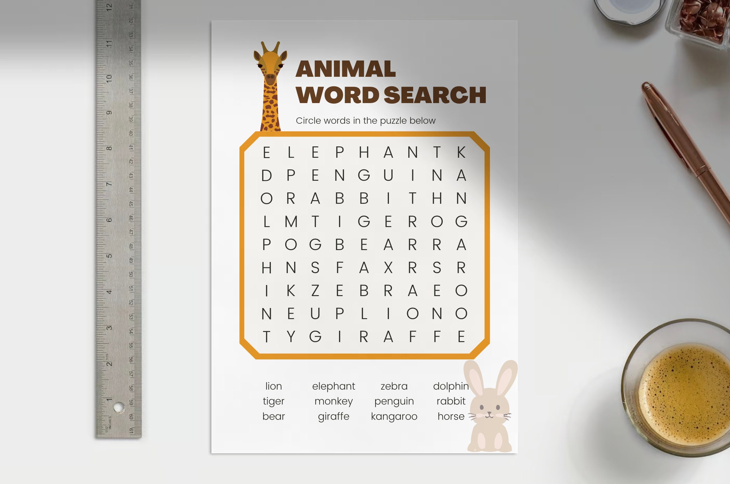 Engaging Word Search Puzzles for Kids Printable and Instant Download ...