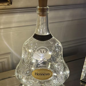 Repurposed Hennessy Cognac XO Bottle With LED String Lights - Etsy
