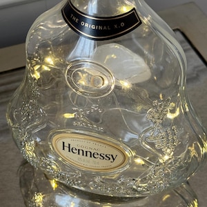 Repurposed Hennessy Cognac XO Bottle With LED String Lights - Etsy
