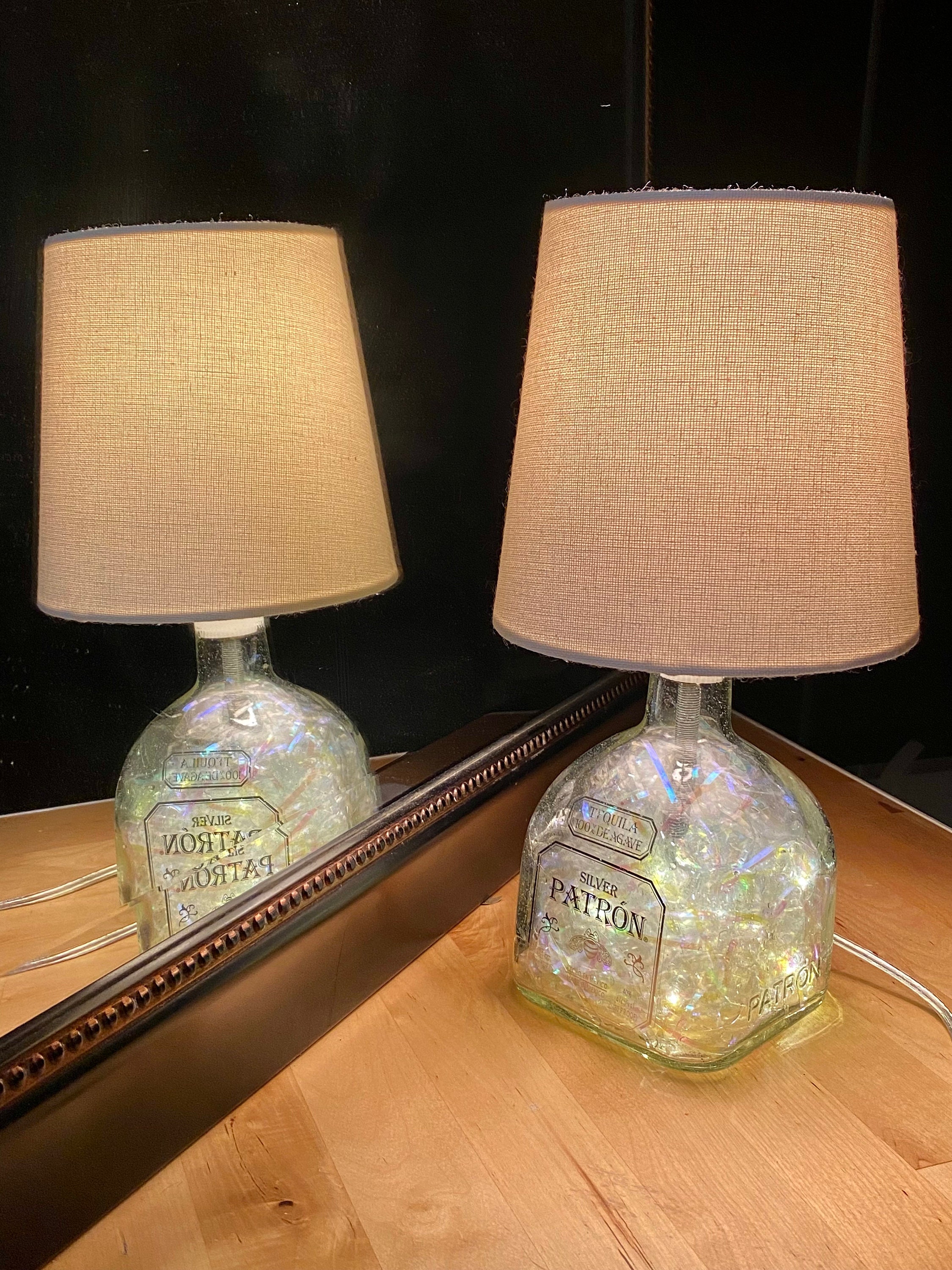 Patron Tequila Bottle Lamp With Leds handmade - Etsy
