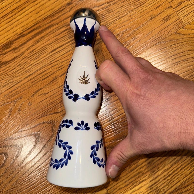 Glass Azul Tequila Bottle - Etsy