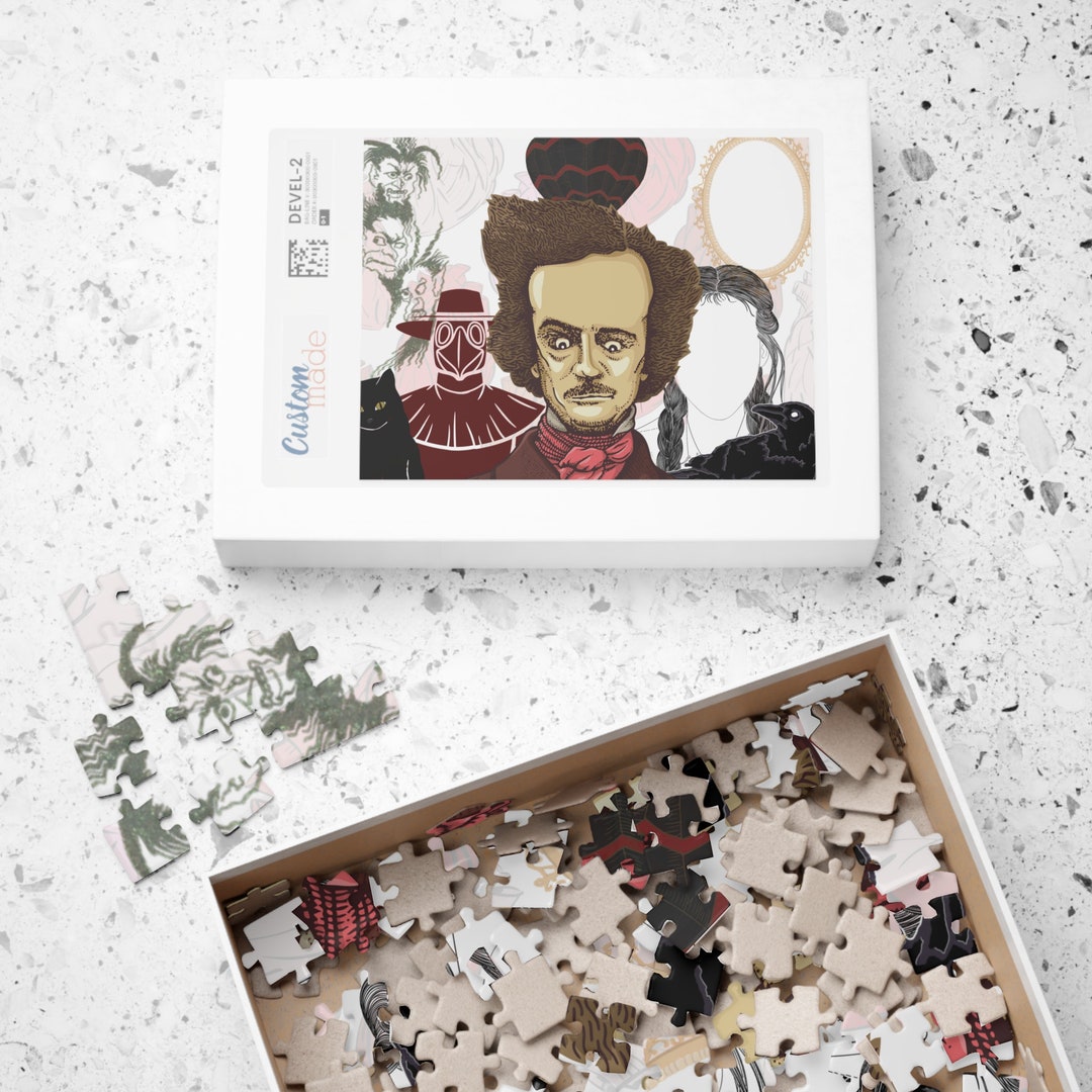 Edgar Allan Poe Inspired 110/252/500 Piece Puzzle | Edgar Allan Poe ...