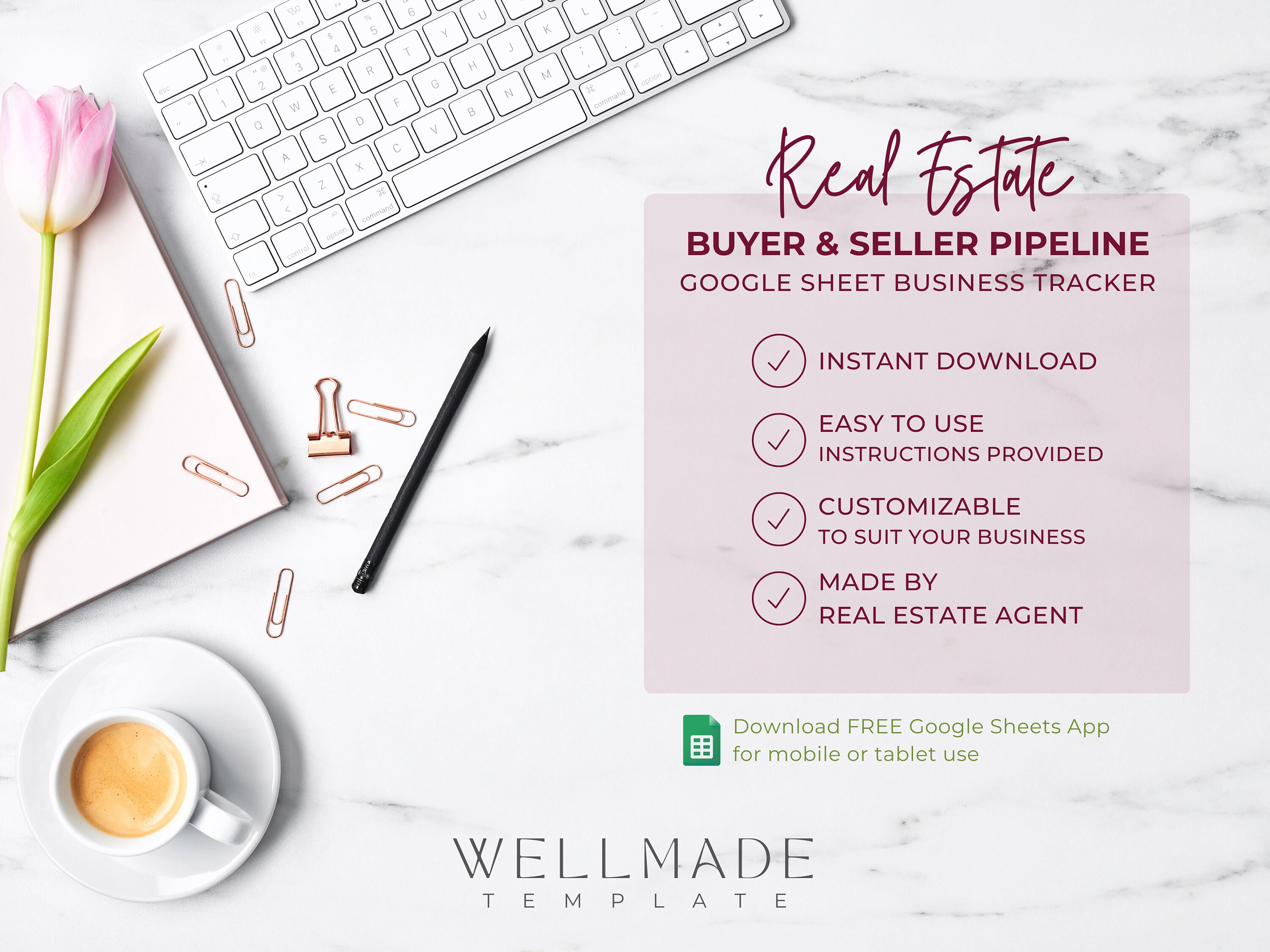 Real Estate Client & Transaction Pipeline Tracker, Google Sheets ...
