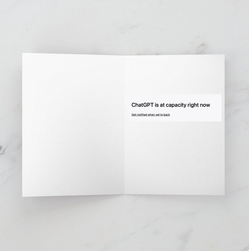 Funny Chatgpt Graduation Card Chatgpt at Capacity - Etsy