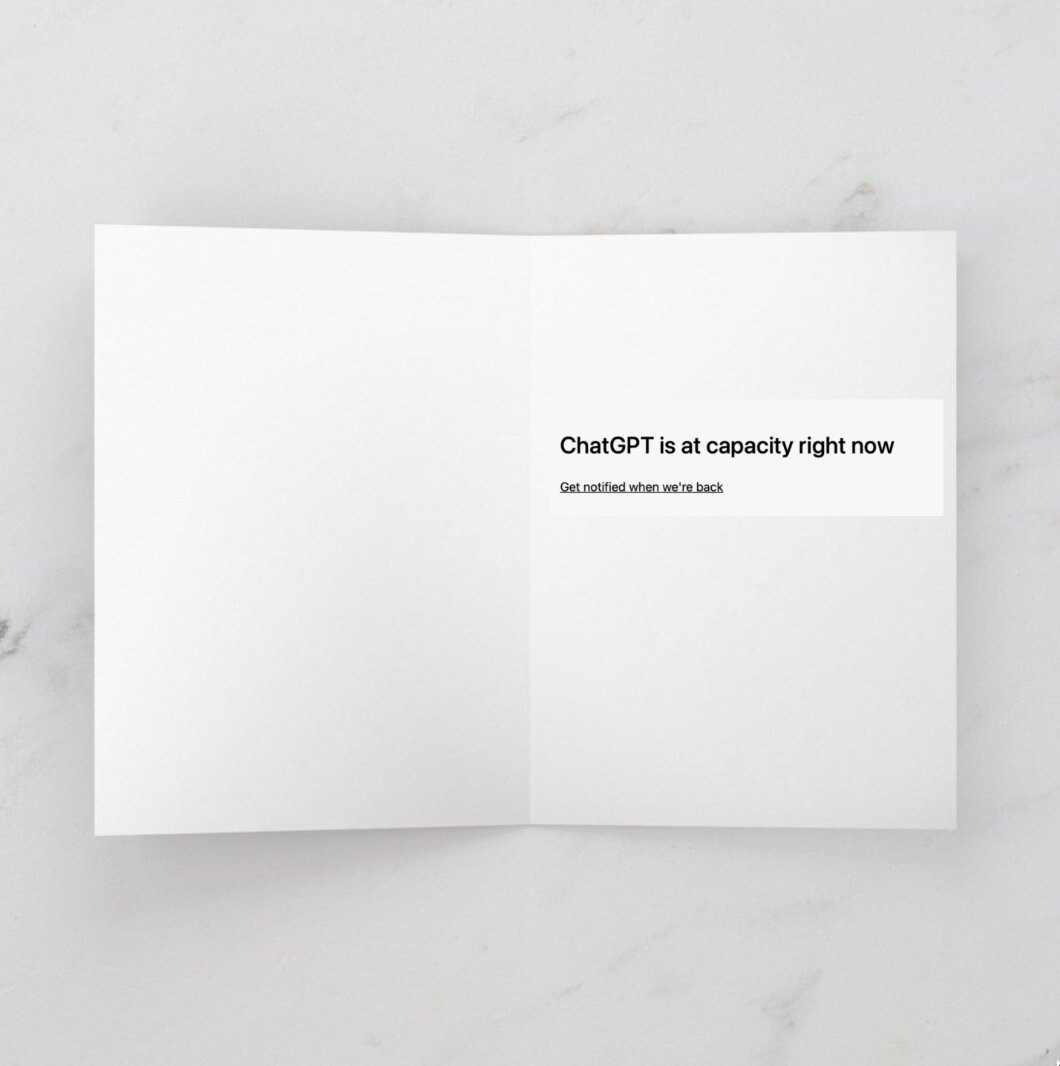 Funny Chatgpt Graduation Card Chatgpt at Capacity - Etsy