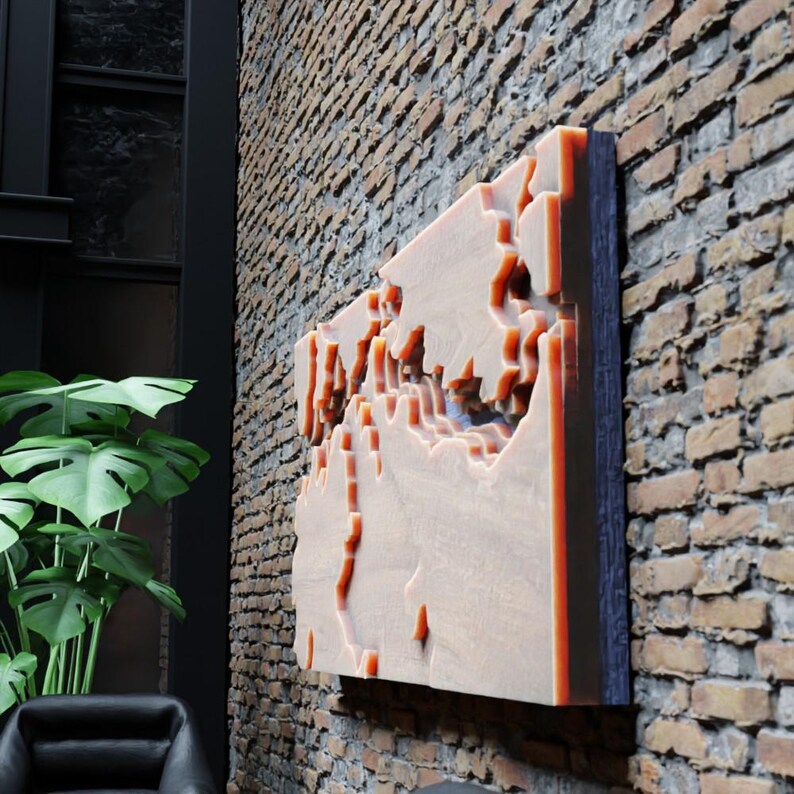 3D Grand Canyon Topography Map | Laser Cutting Files for Creating ...