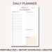 Daily Planner Printable Weekly Planner Inserts Instant Download Planner ...