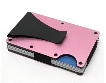 Personalized Minimalist Wallet RFID Blocking Wallet Custom Laser Wallet ...