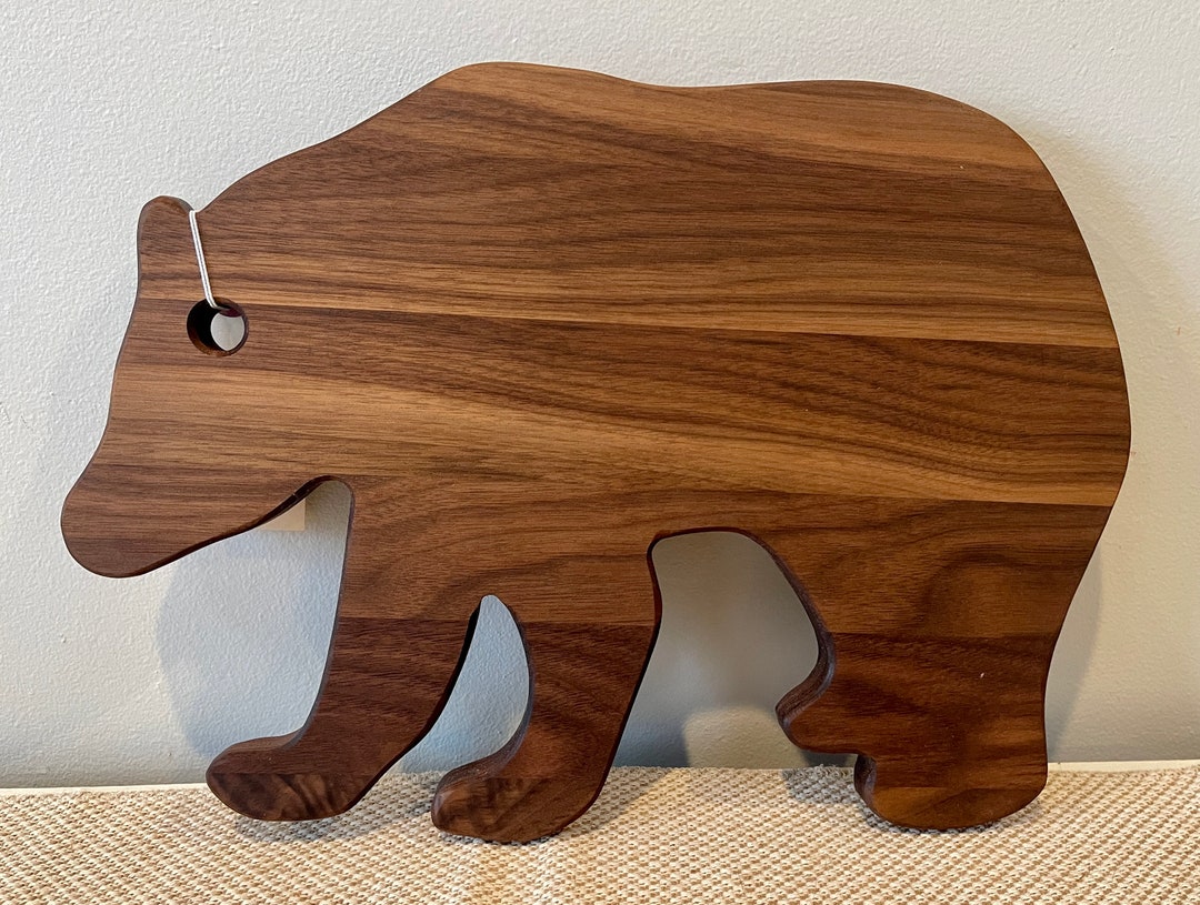 Bear Charcuterie Board, Hardwood Cheese Serving Board, 14x10 - Etsy