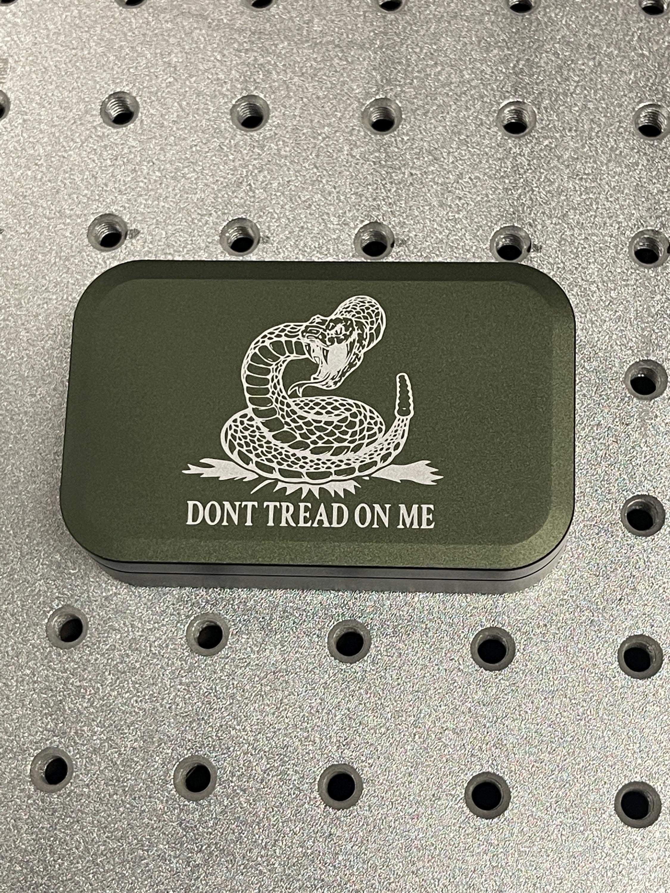 Laser Engraved Rectangle Nicotine Pouch Tin: Custom Anodized Aluminum ...