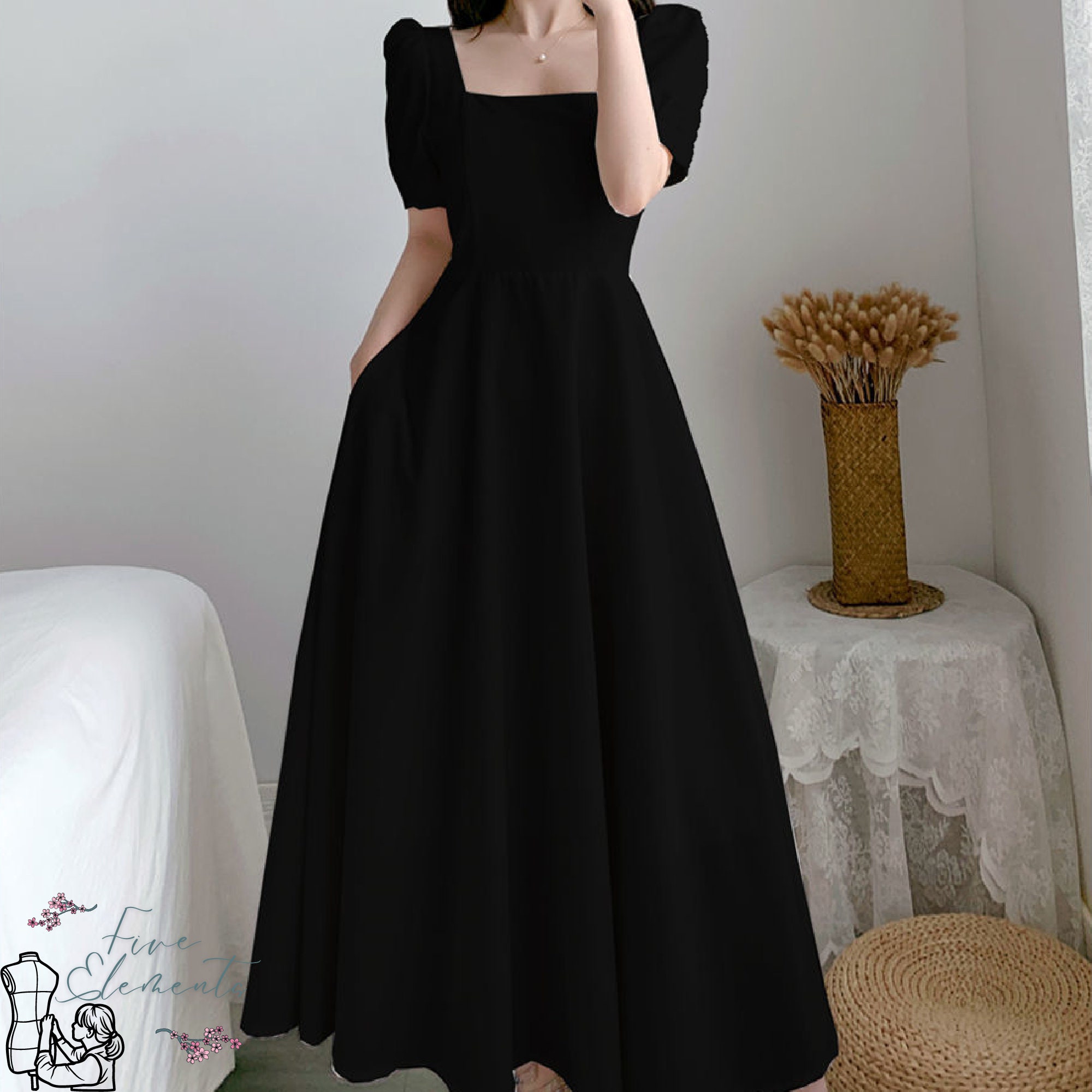 Women Backless Dress PDF Sewing Pattern Flower Girl Long Dress - Etsy