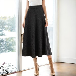 Women Linen Skirt PDF Sewing Pattern Long Wool Skirt Sewing Pattern ...