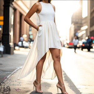 Dress PDF Sewing Pattern Ruffle Bridesmaid Long Dress Pattern Casual ...