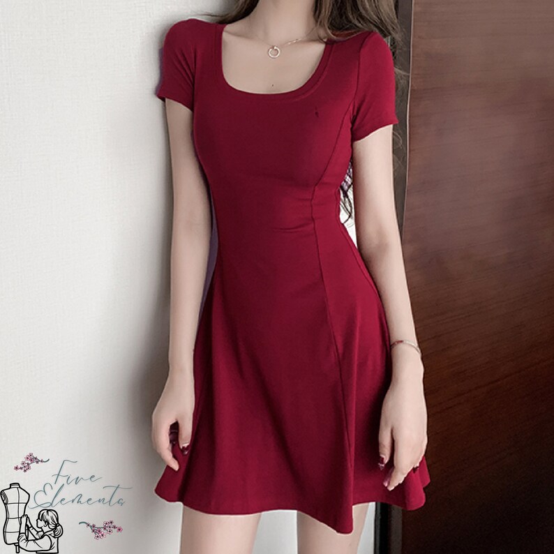 Simple Mini Dress PDF Sewing Pattern Summer Casual Ruffle - Etsy