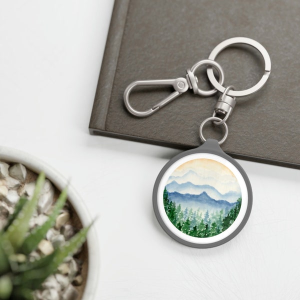 Mountain Keychain - Etsy