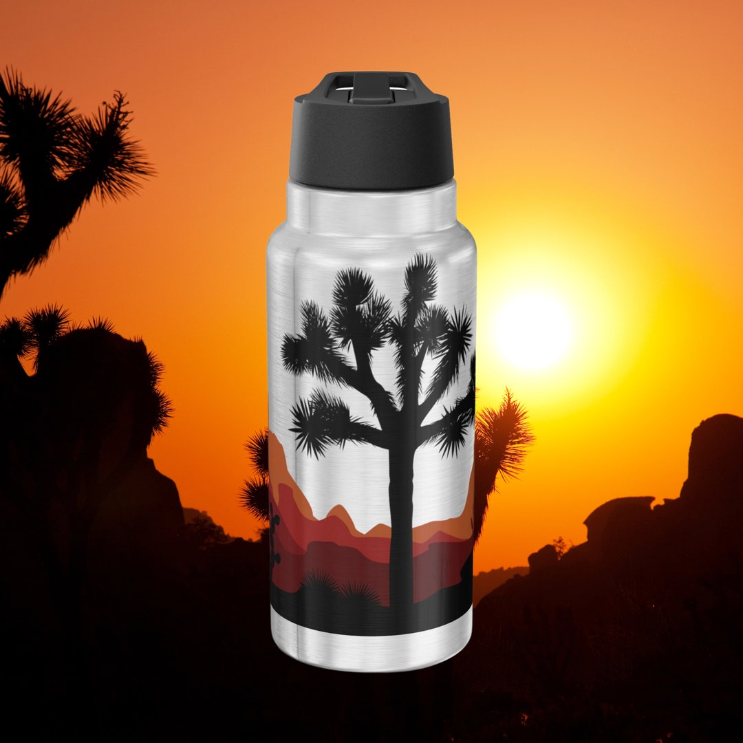 Joshua Tree 32oz Water Bottle, National Park Water Bottle, Hiking Water ...
