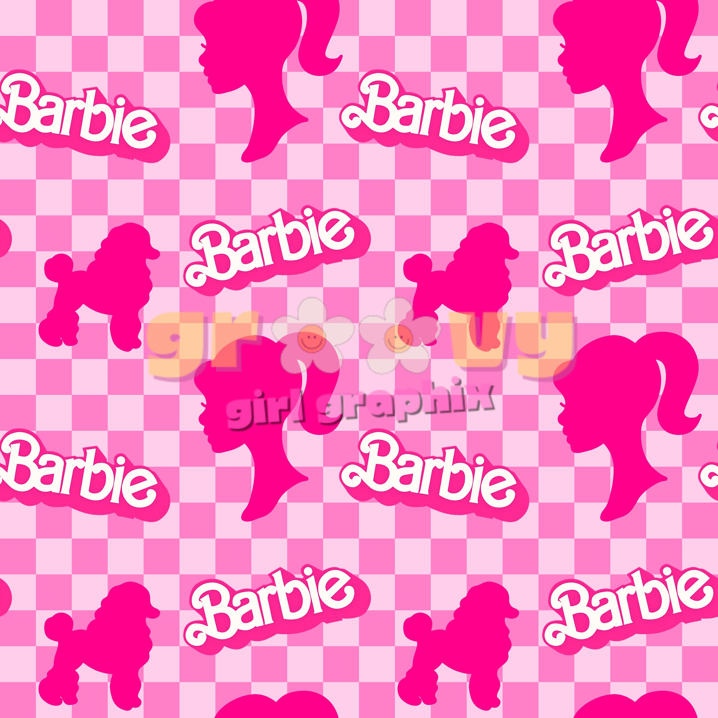 Barbie Logo Wallpaper Pink