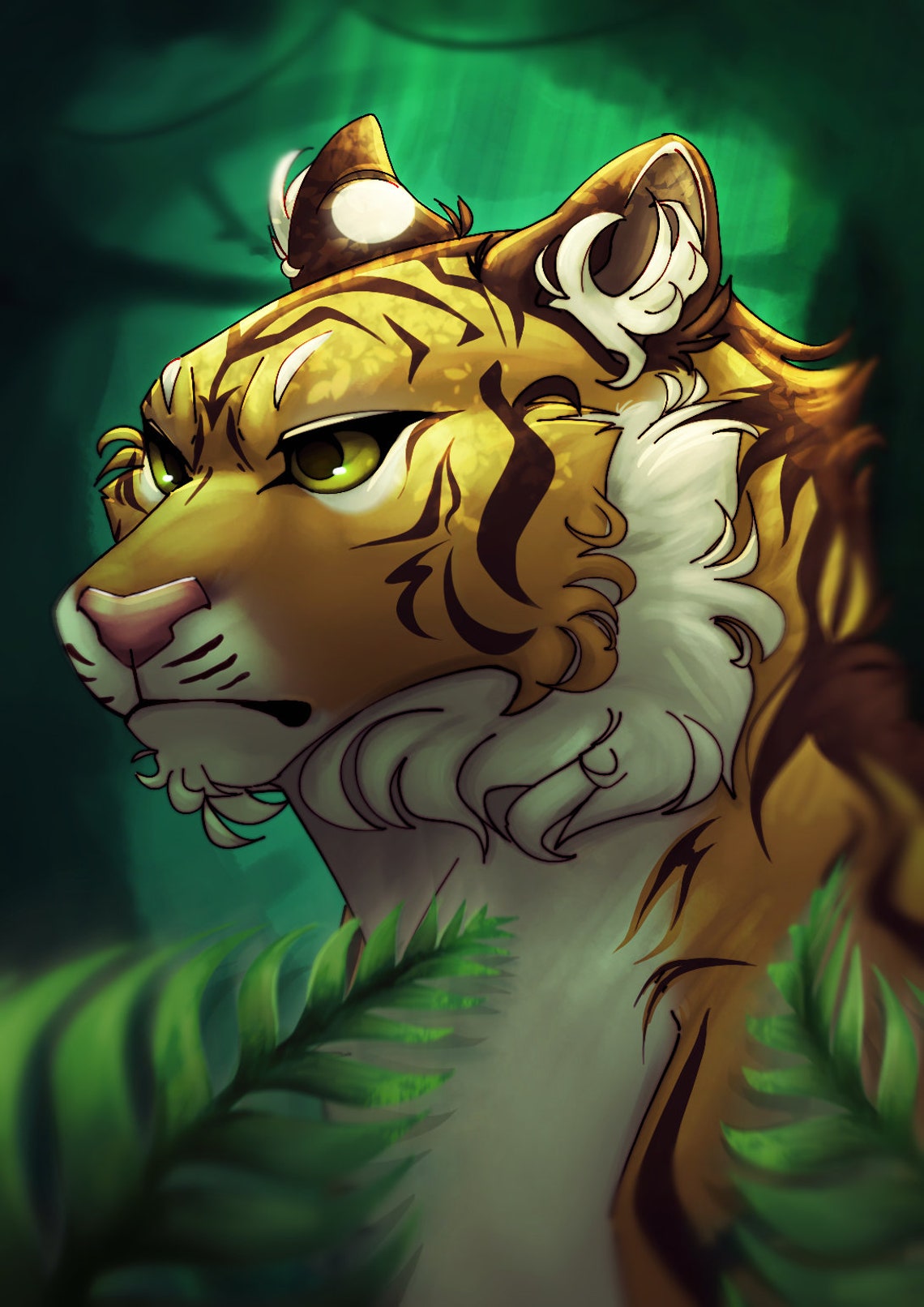A4 TIGER PRINT - Etsy