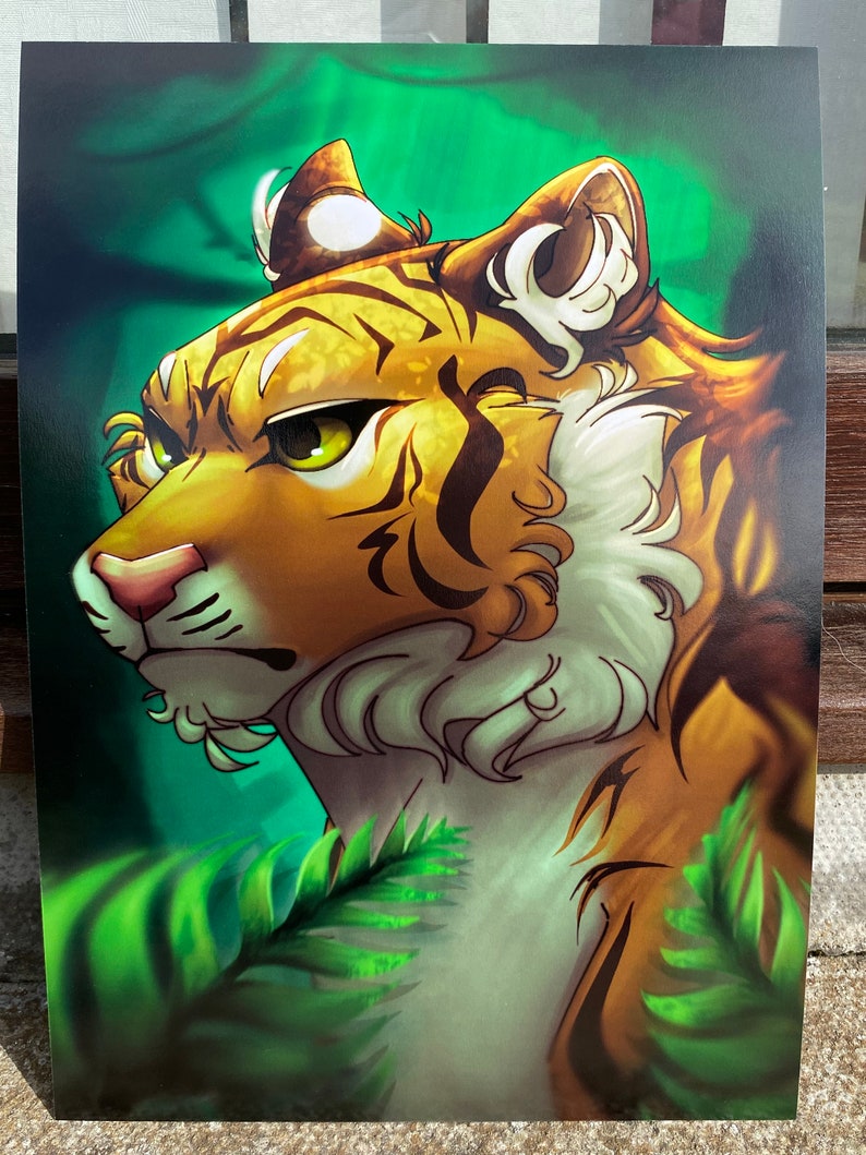 A4 TIGER PRINT - Etsy