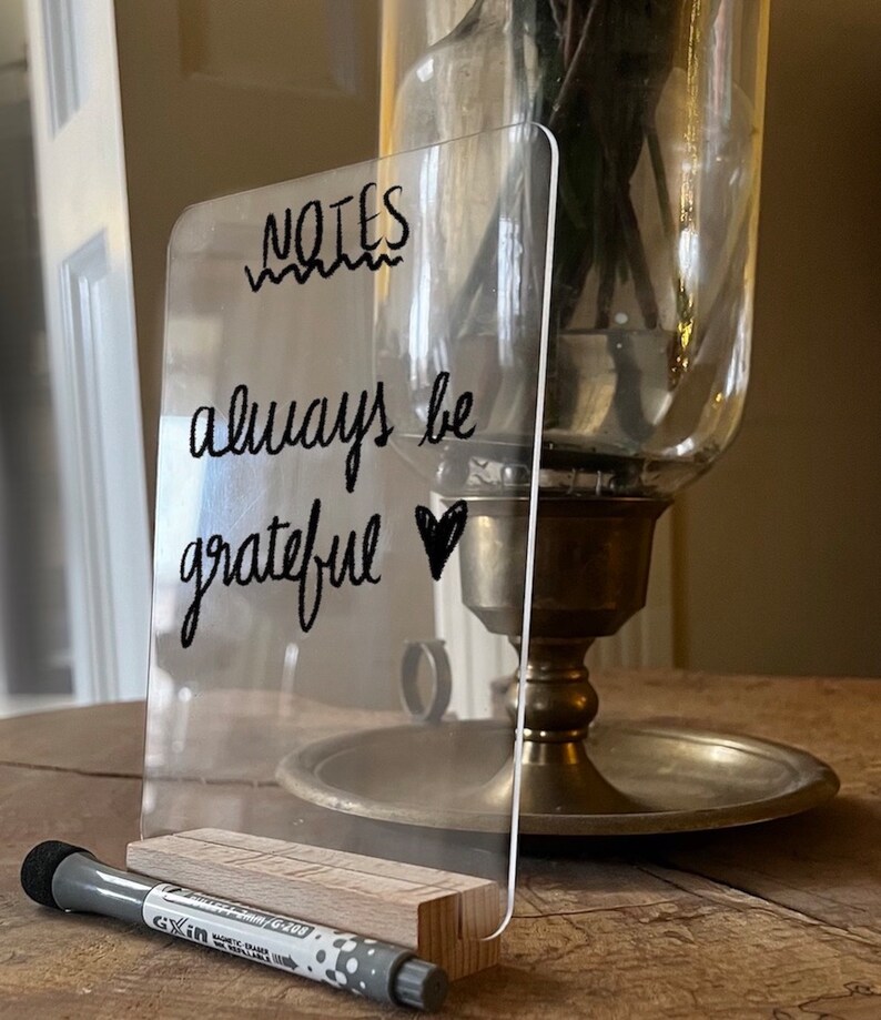 High-quality UV Acrylic Dry Erase Board (7" X 5") With Marker for ...