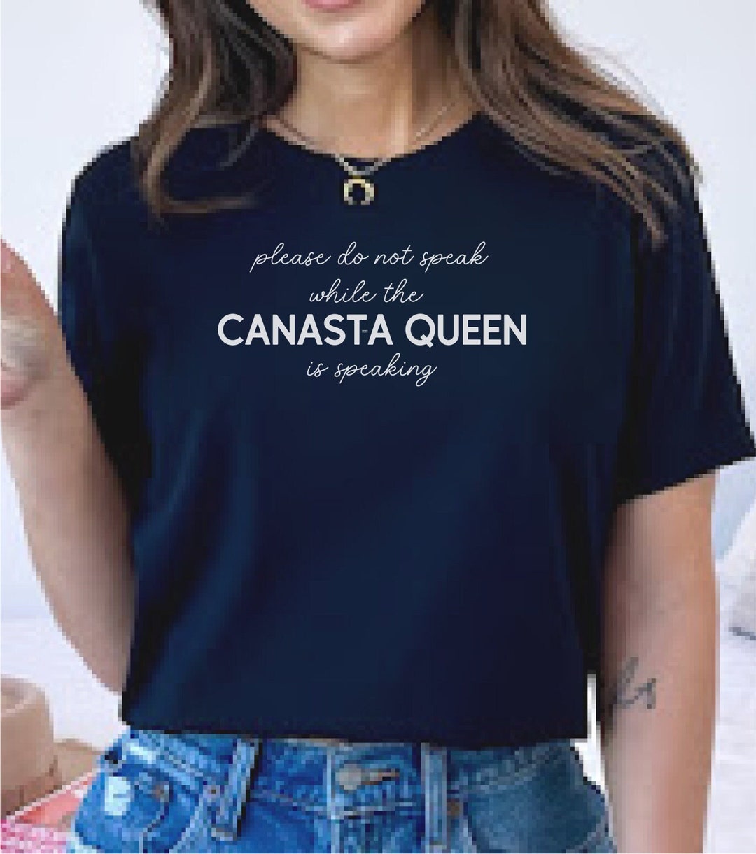 Do Not Speak While the Canasta Queen is Speaking T-shirt, Card Player Gift, Shirt for Grandma ...