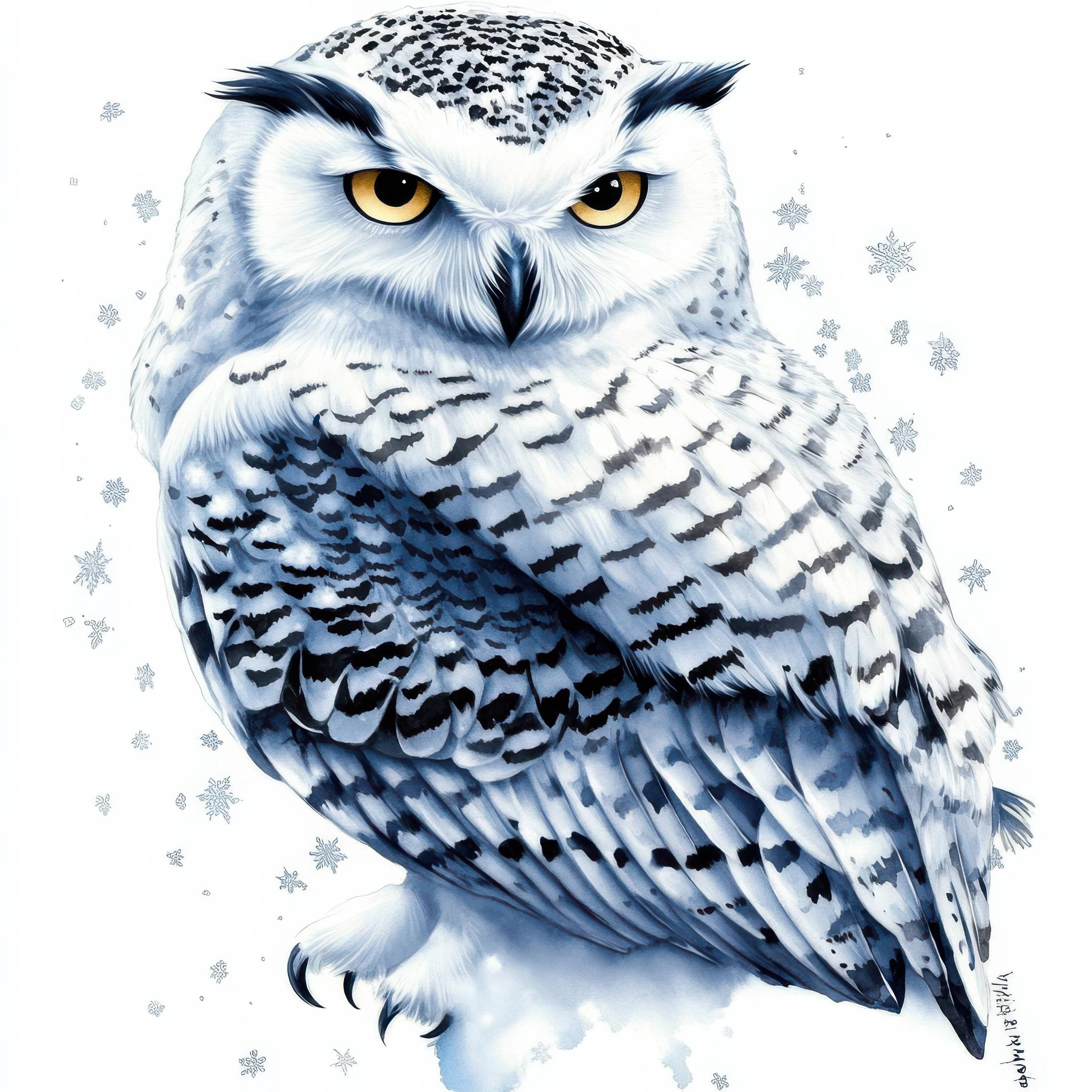 15 Snowy Owl Clipart | Majestic Winter Owl Illustrations for Nature ...