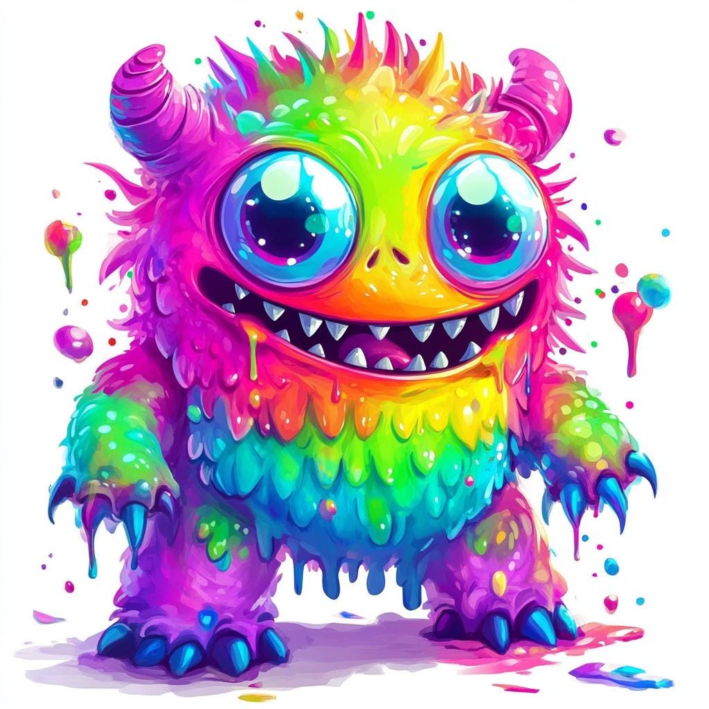 25 Cute Monster Digital Clipart | High-resolution | Fun Designs for ...