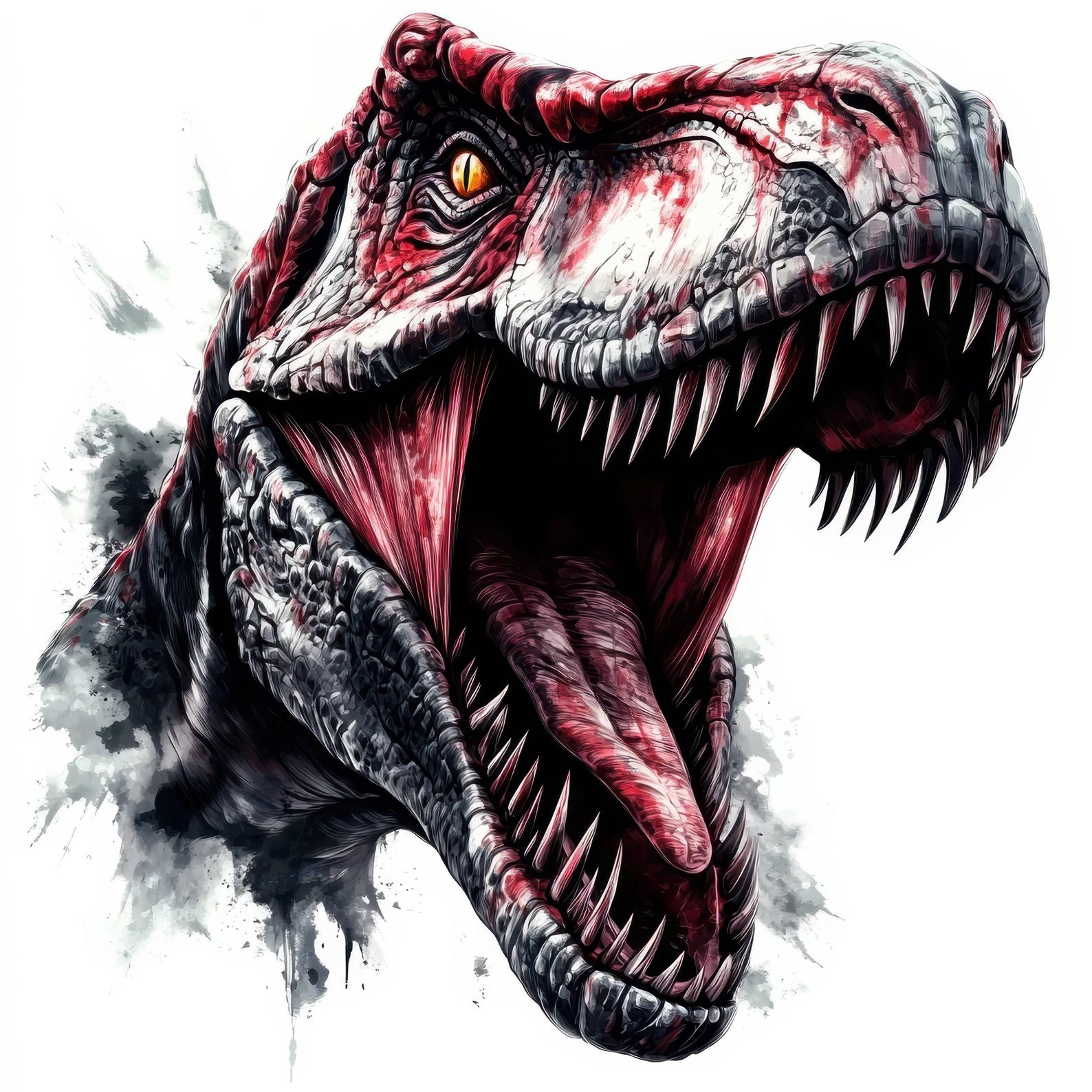 15 Dinosaur Clipart | Ferocious Dinosaur Watercolor Illustrations for ...