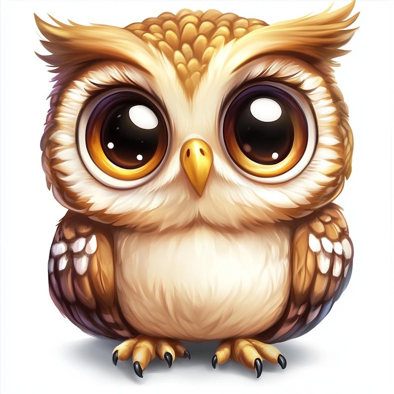 25 Cute Owl Digital Clipart | High-resolution | Adorable & Nature ...