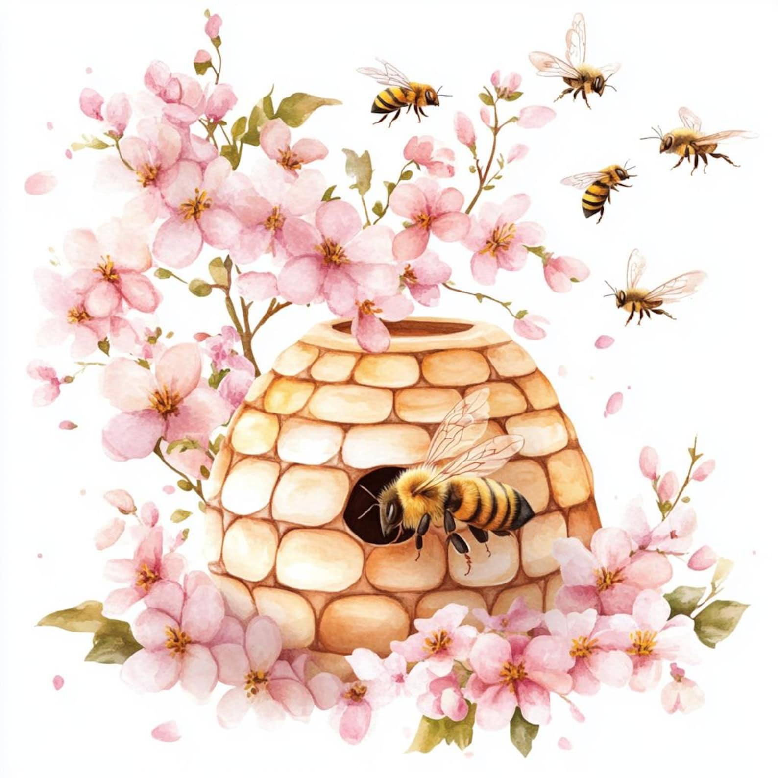 25 Beehive Digital Clipart | High-resolution | Natural Designs for Card ...