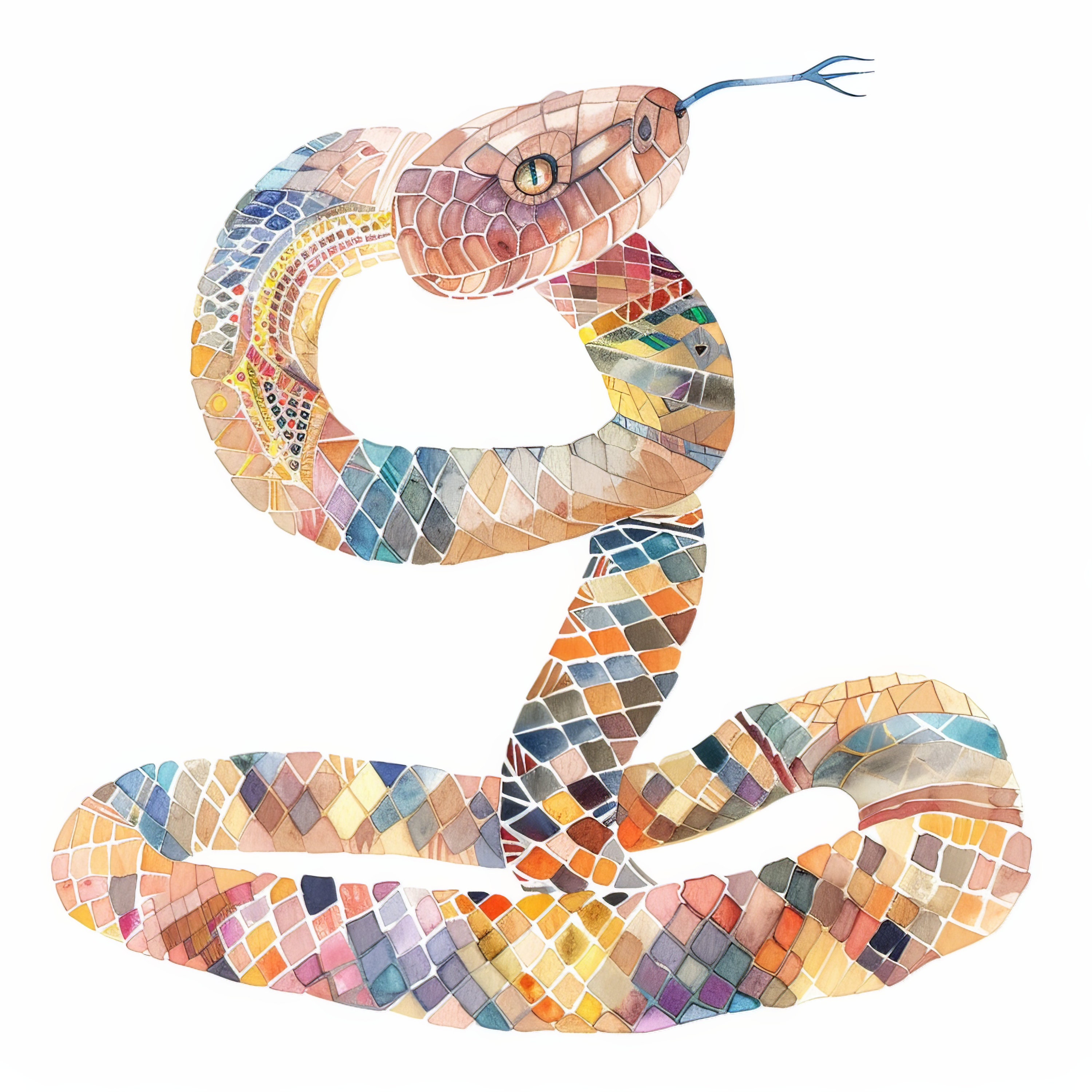 50 Watercolor Cobra, Snake Clipart PNG Bundle - - Personal and ...