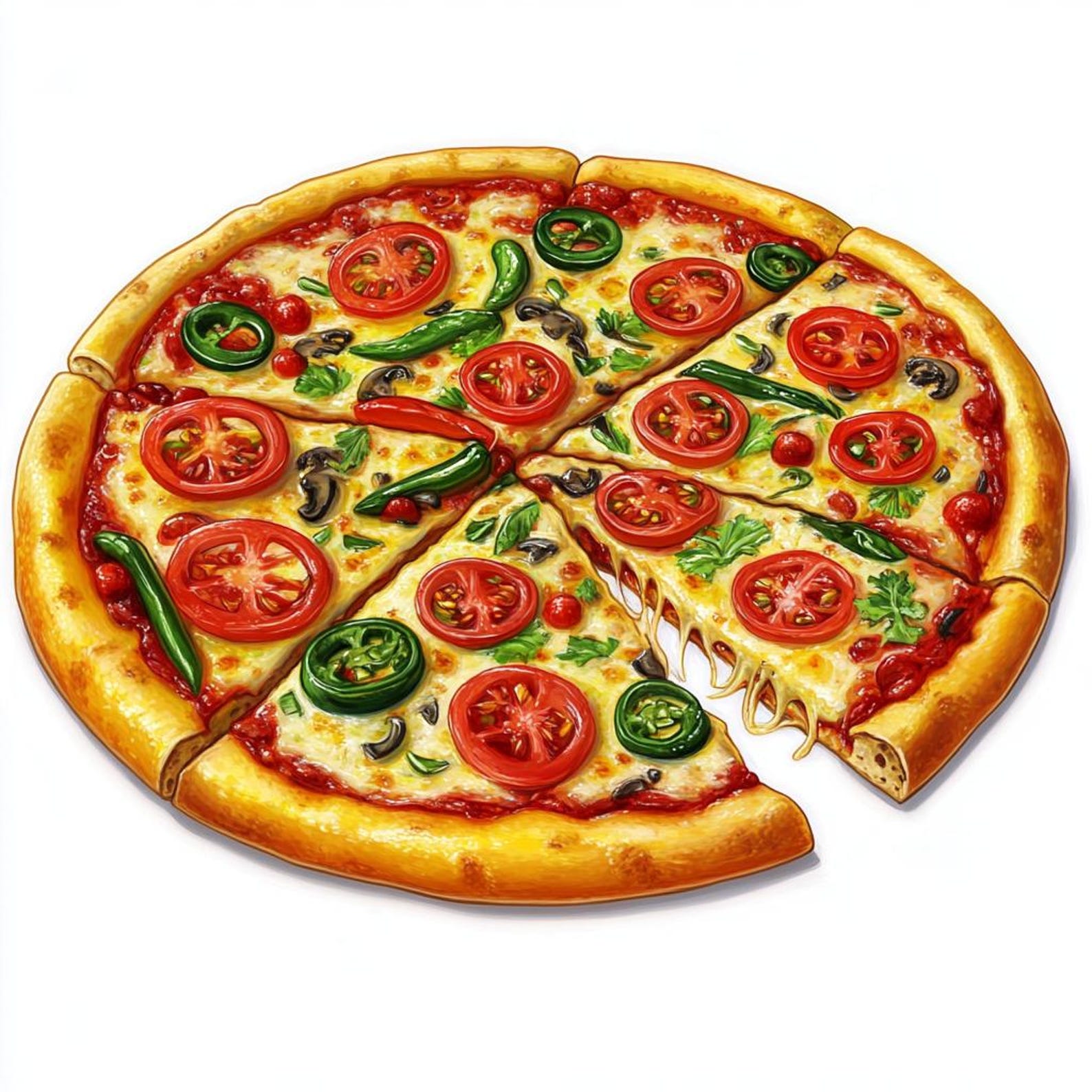 25 Pizza Digital Clipart | High-resolution | Fun & Tasty Designs for ...