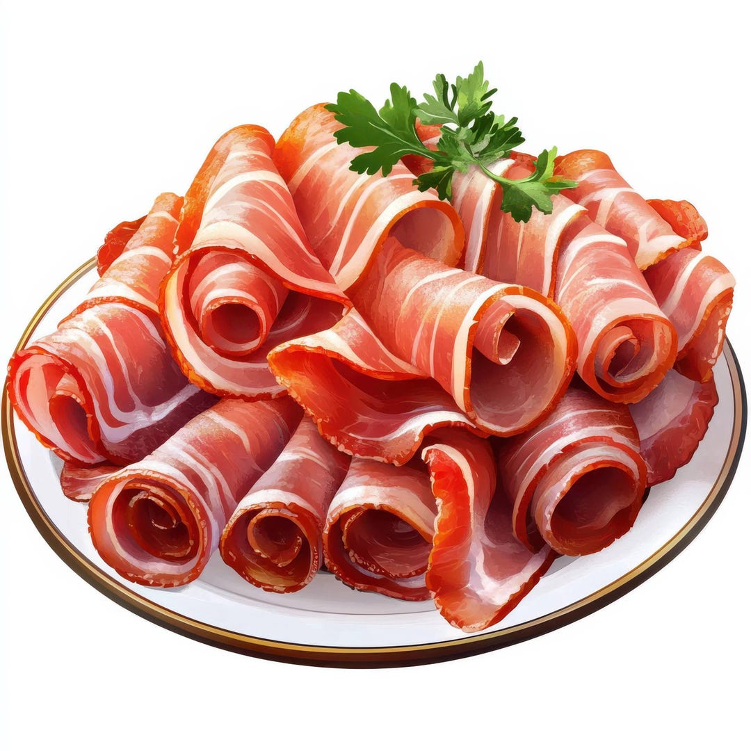 14 Ham Clipart | Savory Watercolor Ham Illustrations for Recipe Books ...