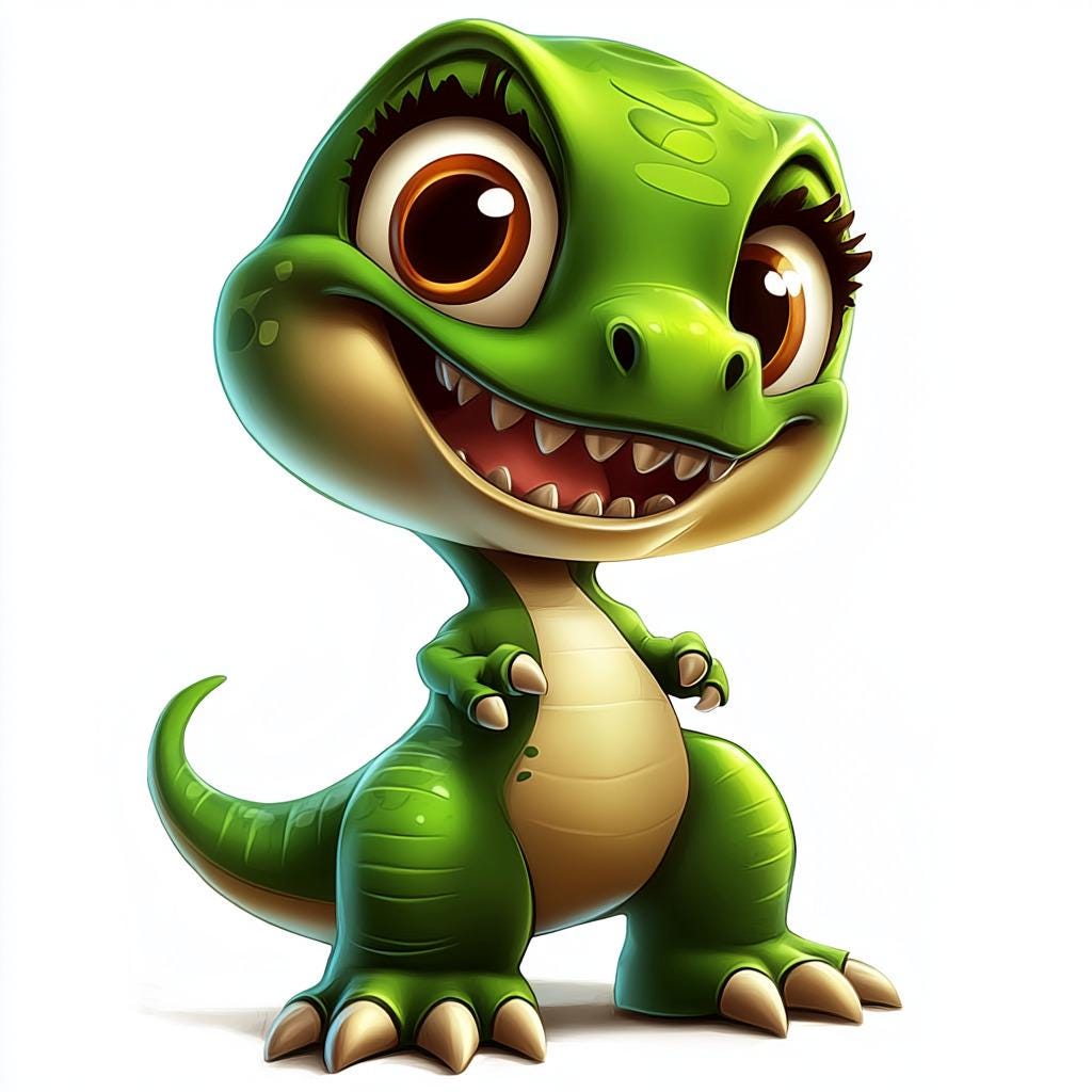 25 Cute Dinosaur Digital Clipart High-resolution Fun & Adorable Designs ...