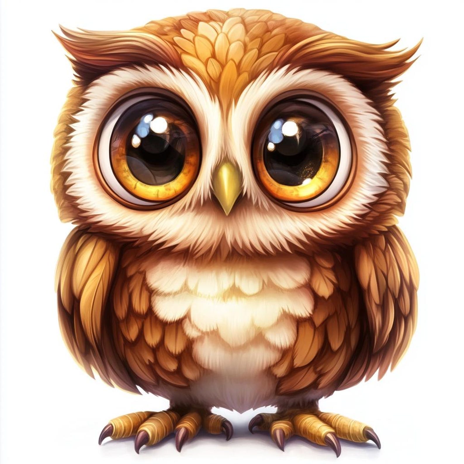 25 Cute Owl Digital Clipart | High-resolution | Adorable & Nature ...