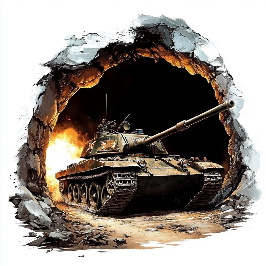 25 Tank Digital Clipart | High-resolution | Bold & Military-themed ...